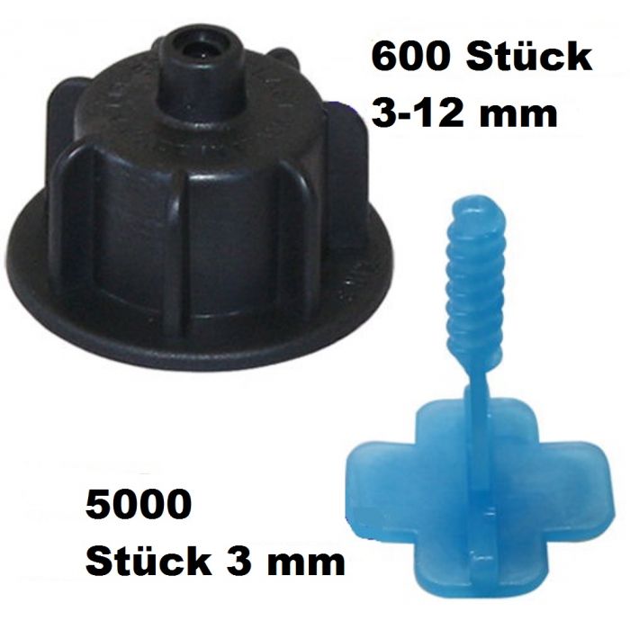 Karl Dahm 600 Zughauben schwarz + 5000 Gewindelaschen 3 mm 13503 ...